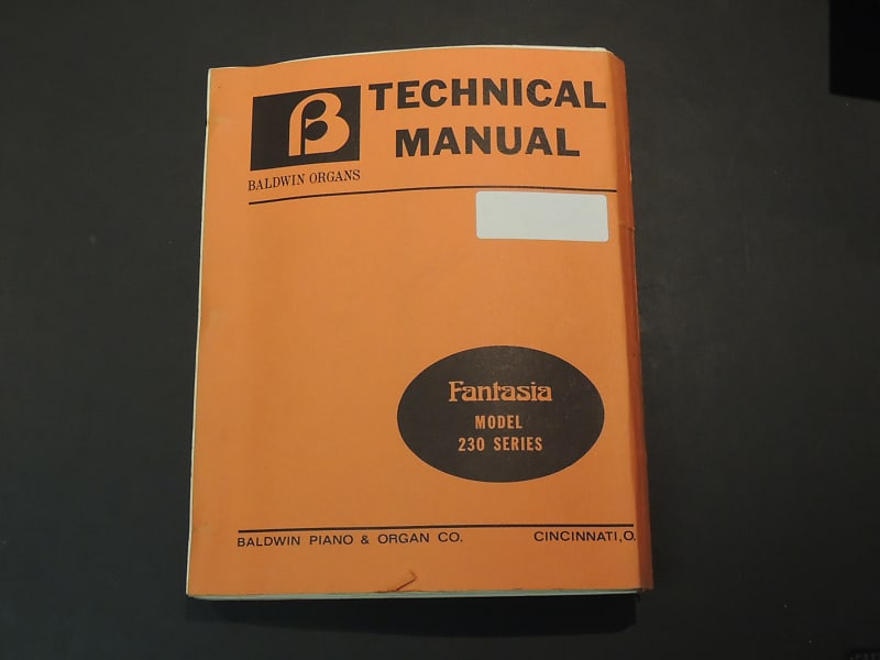 Baldwin Fantasia Model 230 Series Technical Manual [Three | Reverb