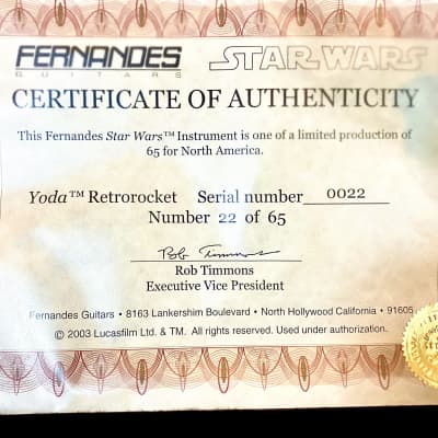 Yoda Fernandes Retrorocket Star Wars Limited Edition Guitar | Reverb