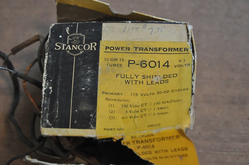 Stancor P-6014 1960's with parts of box, never | Reverb Canada