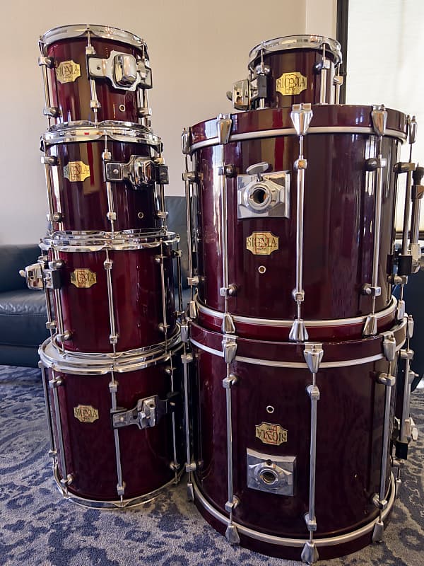 Premier Signia Maple 7pc Drum Set w/ Cherrywood finish | Reverb