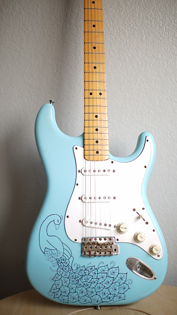 Fernandes Stratocaster Daphne Blue (JAPAN) | Reverb