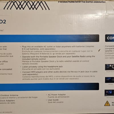 Sirius XM Portable Speaker System SD2 in Original Packaging | Reverb