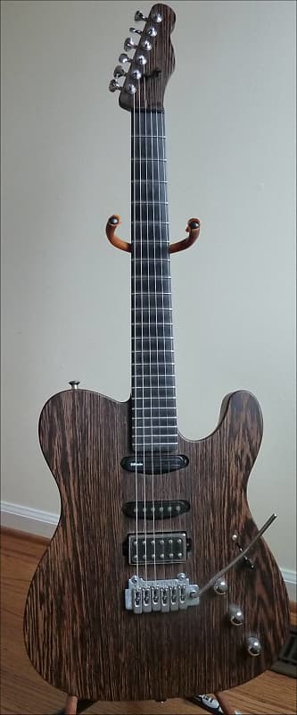 Partscaster Telecaster, Wenge & chambered Mahogany | Reverb