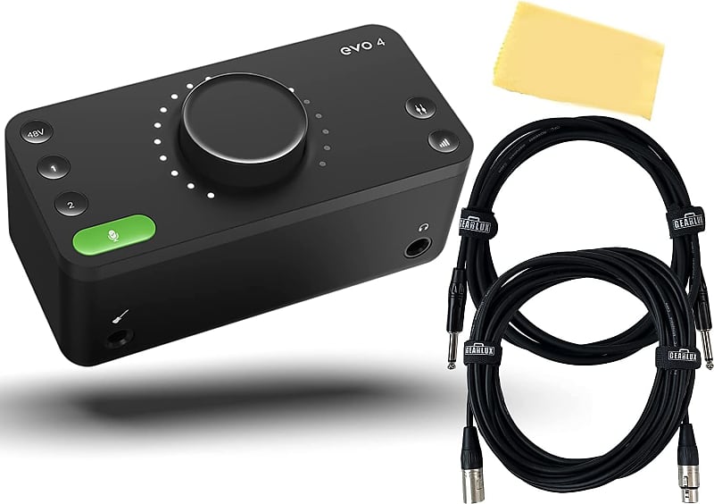 Audient EVO 4 Audio Interface with Instrument Cable, XLR | Reverb