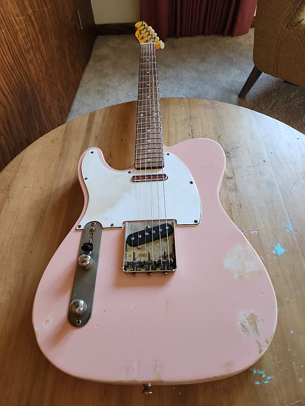 Tele left-handed telecaster nitro relic pine | Reverb UK