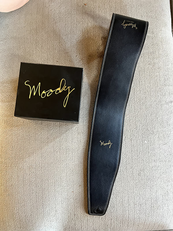 Moody 4.0” Suede Backed Guitar Strap 2022 - Black | Reverb