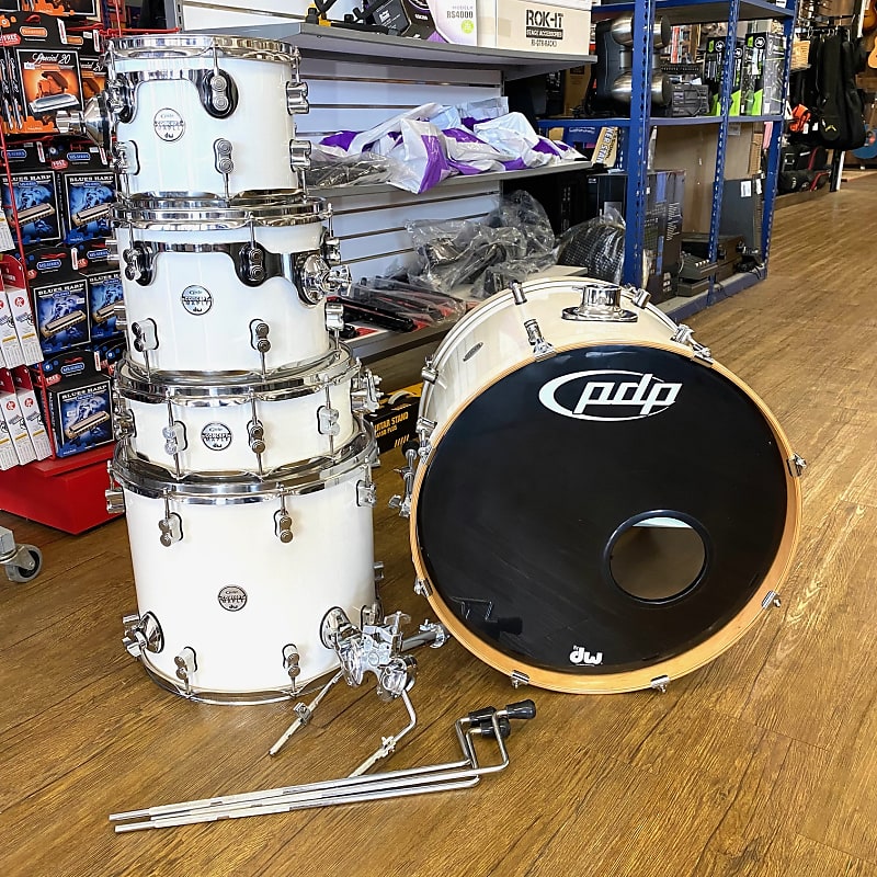 PDP Concept Maple 5 piece Shell Pack - White Sparkle - DW | Reverb