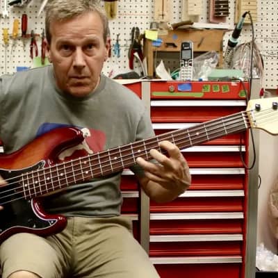 Alleva Coppolo KPB5 Custom Modified PJ - Cherry Burst | Reverb