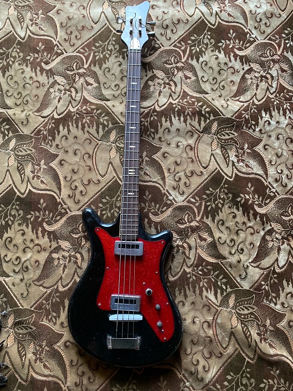 Kavkaz Bass 1970s Black Soviet USSR Vintage | Reverb