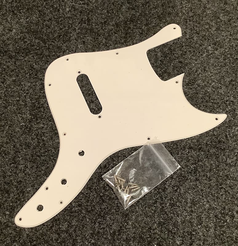 Squier Bronco Bass Pickguard 2020 White | Reverb