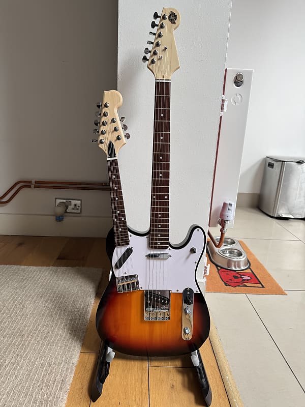 Eastwood Teleolin Dual Neck Telecaster/ Mandolin | Reverb UK