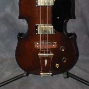 1968 Lectra Raven Bass Guitar Matsumoku Made Scroll Top | Reverb