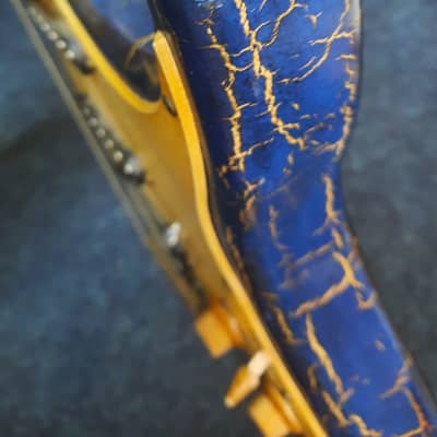 AXL Badwater Blue Crackle HSS Electric Guitar SRO AS 820 | Reverb