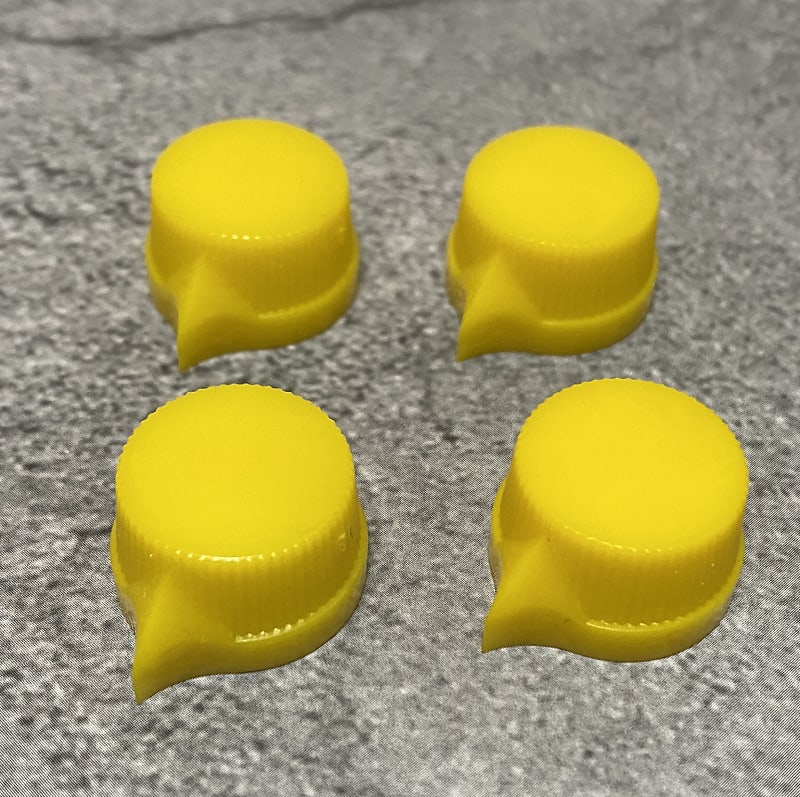 4x Yellow Davies Klon 1400 Chicken Pointer Knob Amp Guitar | Reverb