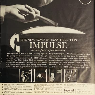 |Framed Original| 1961 Impulse Records Promotional Ad John | Reverb