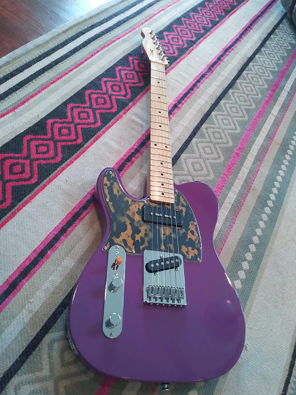 Custom Built Telecaster Purple Left Handed | Reverb