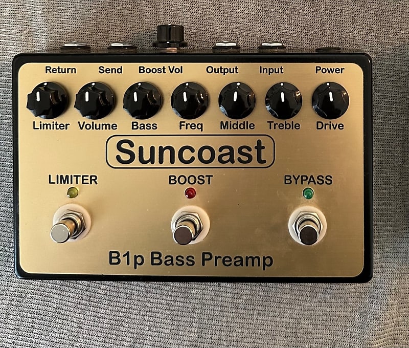 Suncoast B1p Bass Preamp - Gold | Reverb