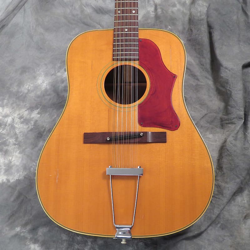 1968 Epiphone FT-112 Bard Natural 12 String Acoustic Guitar ~ | Reverb