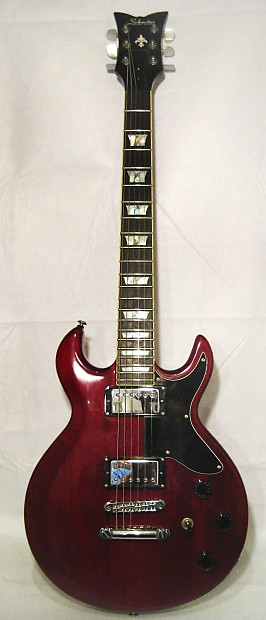 Schecter diamond series 2005 cherry red transparent | Reverb