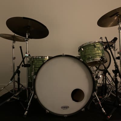 OCDP 5pc Venice Series Drum Set - Tiger Stripe Green | Reverb