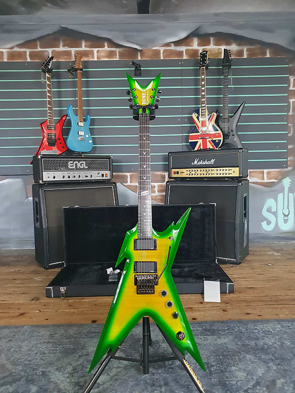 Dean Razorback 255 Dime Slime Flame Top 2007 Electric Guitar | Reverb