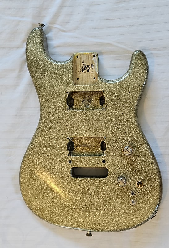 Warmoth Super Strat Body Mid-90s - Gold Sparkle | Reverb