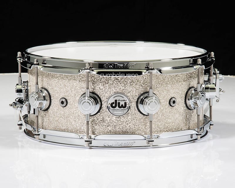 DW Super Solid Edge Snare Drum 6x14 Broken Glass | Reverb