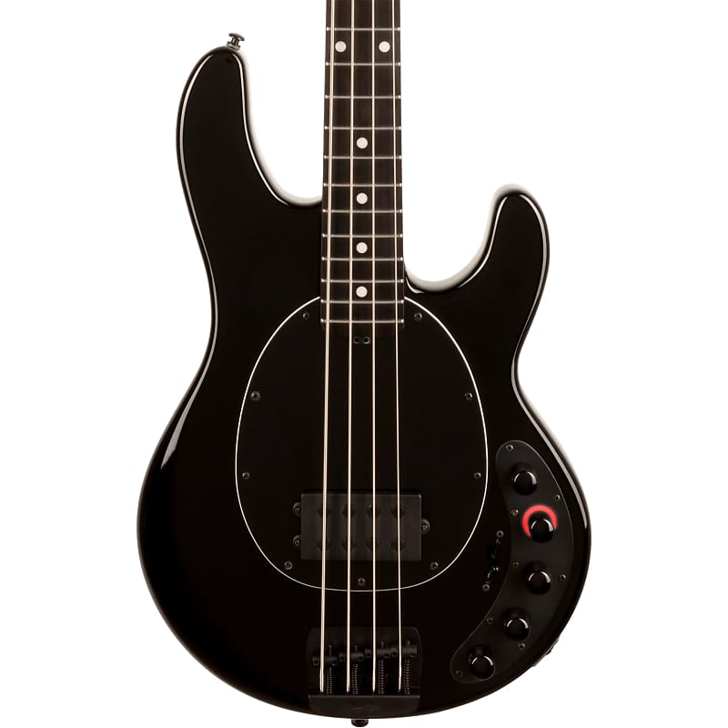 Ernie Ball Music Man Dark Ray Bass in Obsidian Black | Reverb