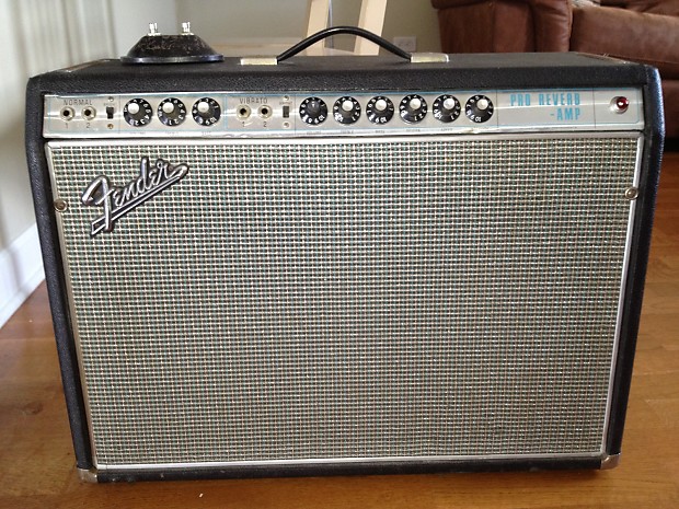 1968 Fender Silverface "Drip Edge" Pro Reverb | Reverb