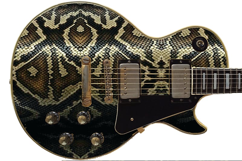 Sticka Steves Guitar Skin Axe Wrap Re-skin Exotic Anaconda | Reverb