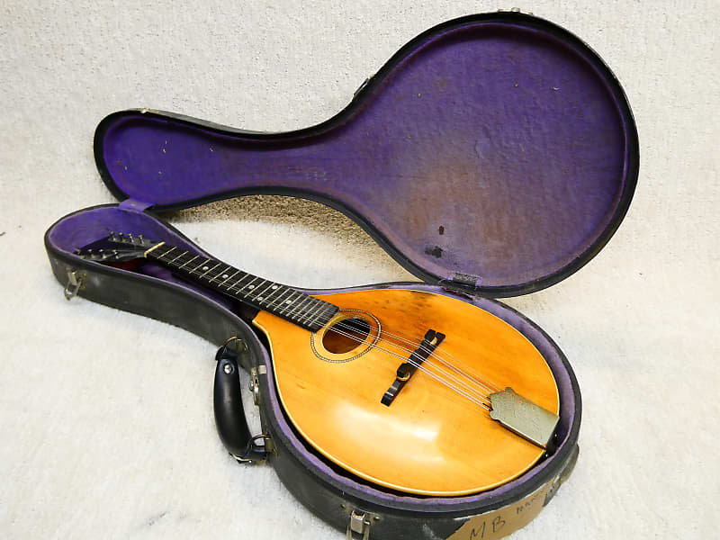 Gibson A Model Mandolin 1916-1921 Natural Amber with HSC | Reverb