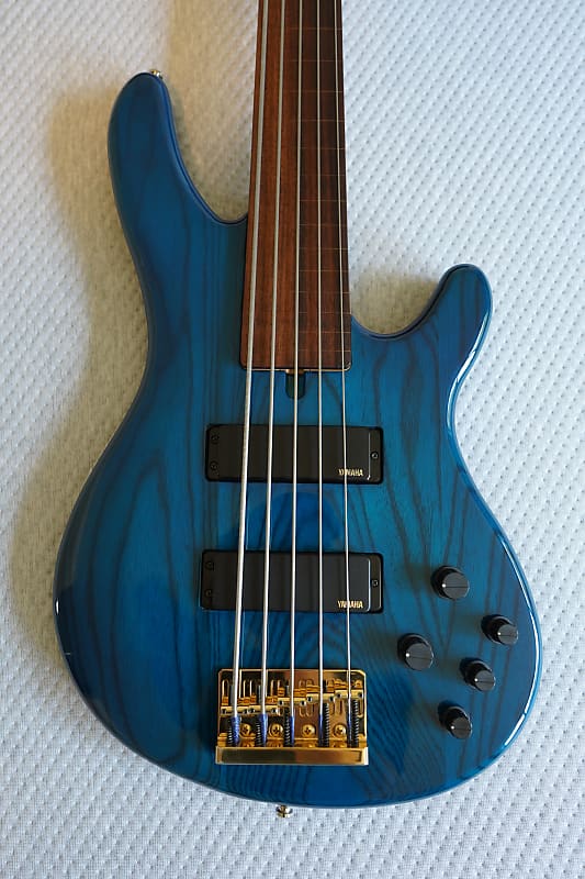 Yamaha TRB-5IIF Fretless Five String Bass - Transparent Blue | Reverb