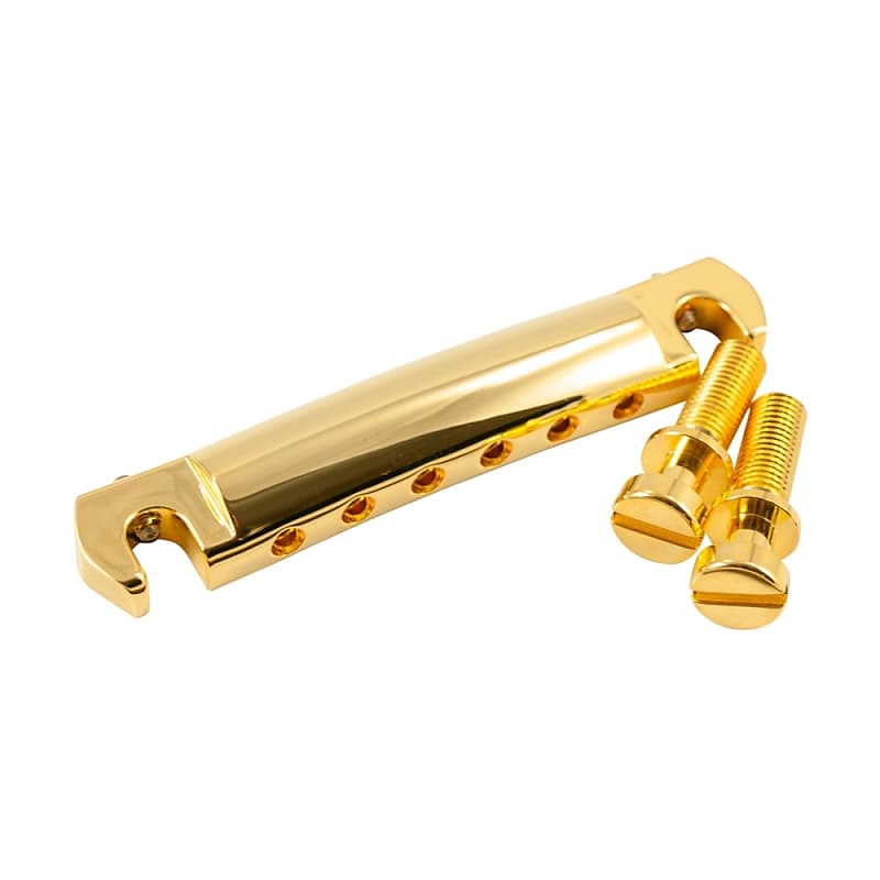 Lightweight Aluminium Wraparound Stop Bar Tailpiece-Gold | Reverb