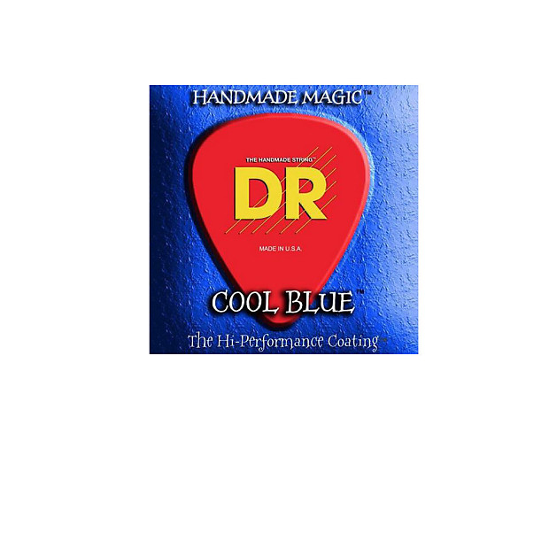 DR Strings Cool Blue Lite Coated Bass Guitar Strings | Reverb