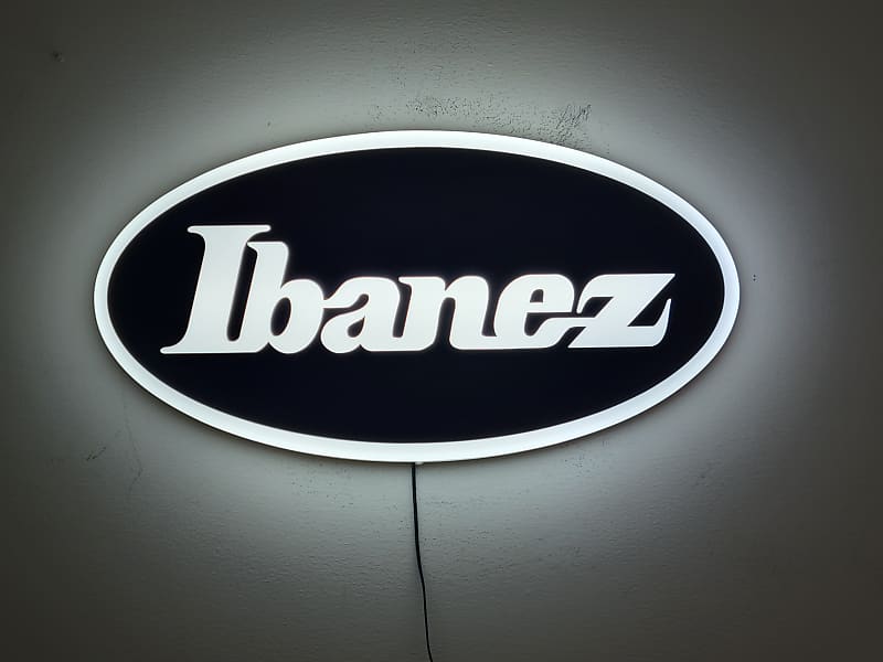 Ibanez Dealer Style Light Up Sign Killer Cool Man Cave/Garage | Reverb