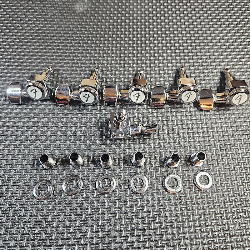 Fender Locking Tuners, 6-Inline, Chrome - FREE SHIPPING | Reverb