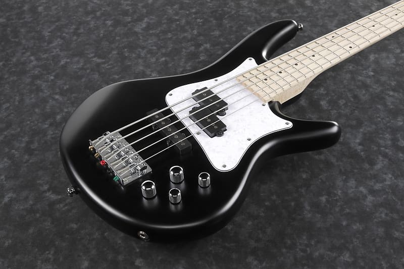 Ibanez SRMD205-BKF "Mezzo" 32" Scale E-Bass 5 String Black | Reverb