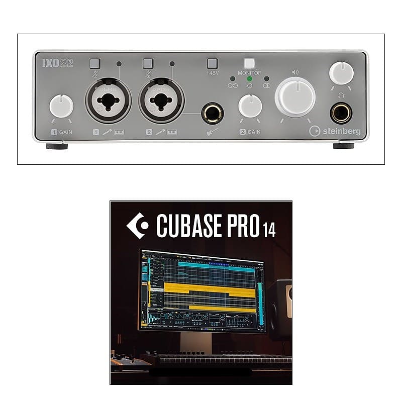 Steinberg IXO22 USB C Audio Interface, White + Cubase Pro 14 | Reverb