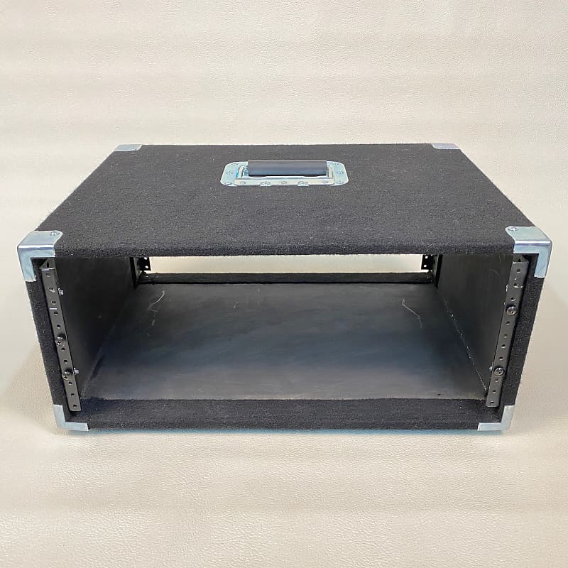 Unbranded 4-Space Rack Case Black Carpet 4U | Reverb