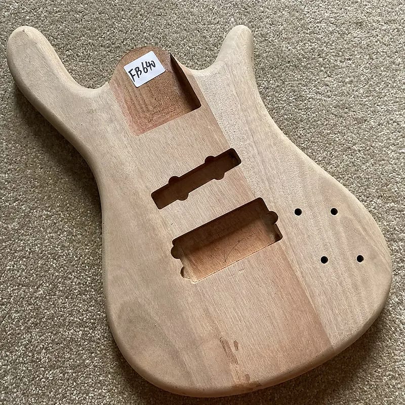 Custom Unfinished Mahogany Wood Bass Guitar Body DIY Project | Reverb