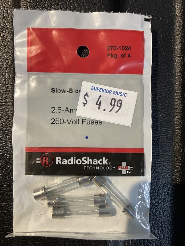 Radio Shack 2.5 Amp 250v 4 pack of glass fuses 2023 - 1 | Reverb