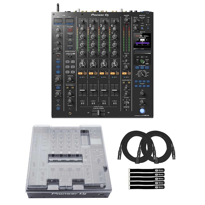 Pioneer DJ DJM-A9 4-Channel Professional DJ Mixer w Decksaver | Reverb