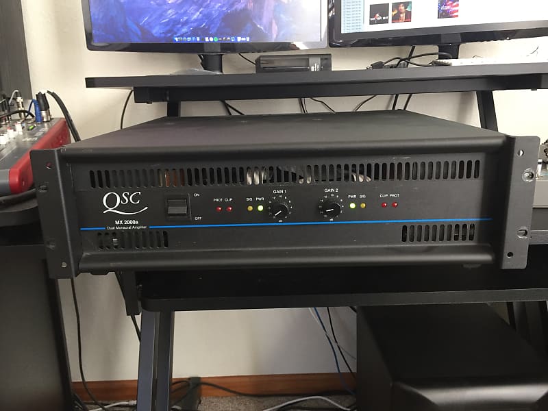 QSC MX 2000A - Pro Stereo 2 Channel 650w Dual Monaural Power | Reverb