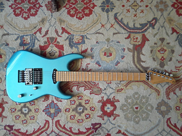 ESP 48th Street Custom Super Strat Teal - RARE! | Reverb