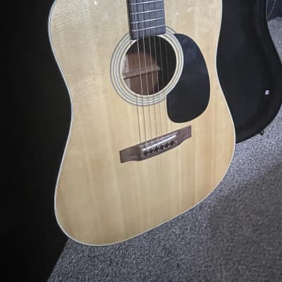 martin sigma dm-3 full size acoustic guitar with case | Reverb