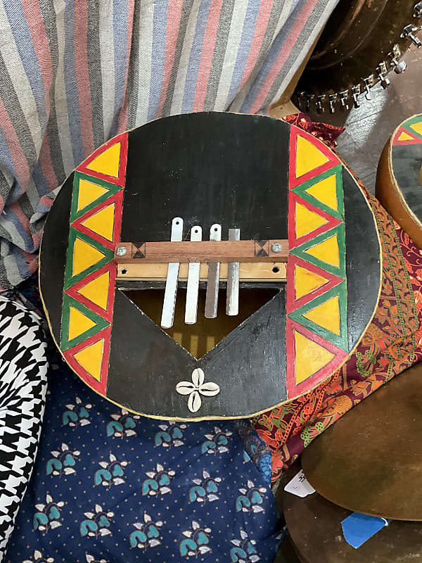 Handmade 4 Tine African Gongoma Gourd Kalimba | Reverb