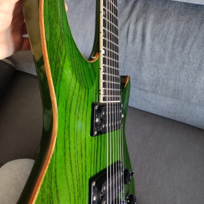 ESP Custom shop horizon 7 strings 2001 Trans green | Reverb