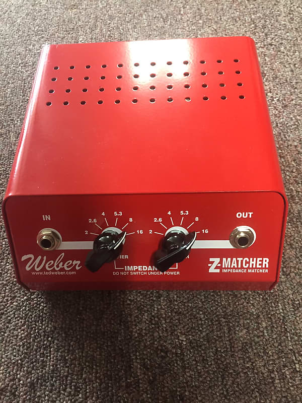 Weber 100 W Impedance Matcher, Z-Matcher 2019 Red enclosure | Reverb