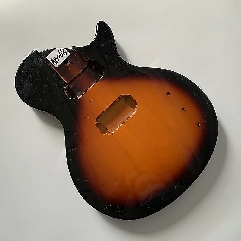 Mini Tobacco Burst Les Paul LP Style Guitar Body DIY Project | Reverb