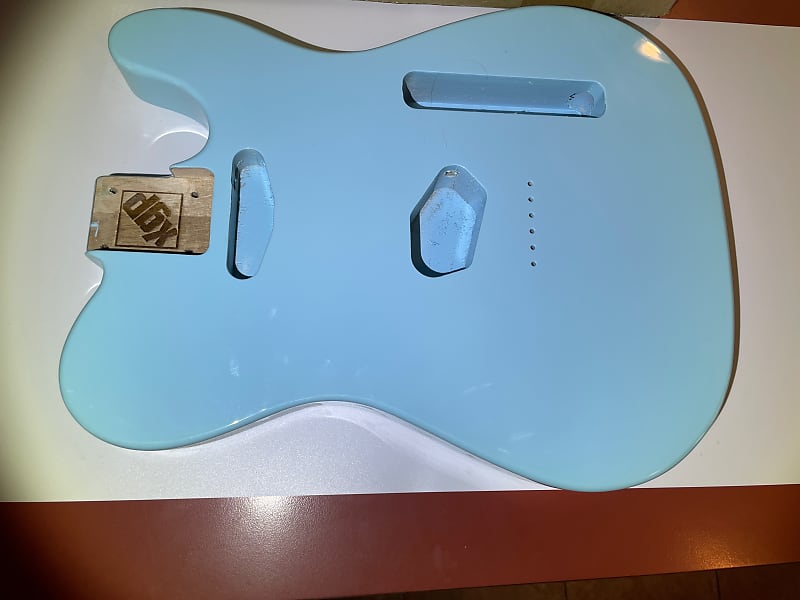 XGP Telecaster bodies - Sonic Blue, Surf Green and Shell Pink | Reverb